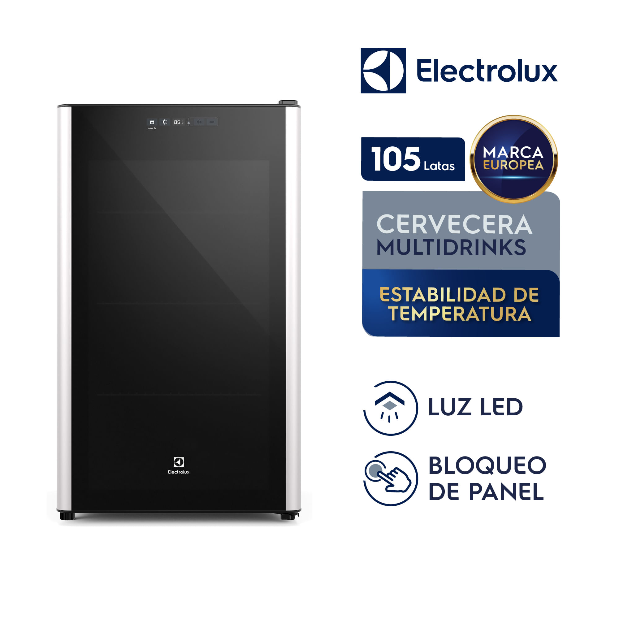 ERCV96W2MWB Cervecera 96 Litros Multi Drinks - Electrolux Peru
